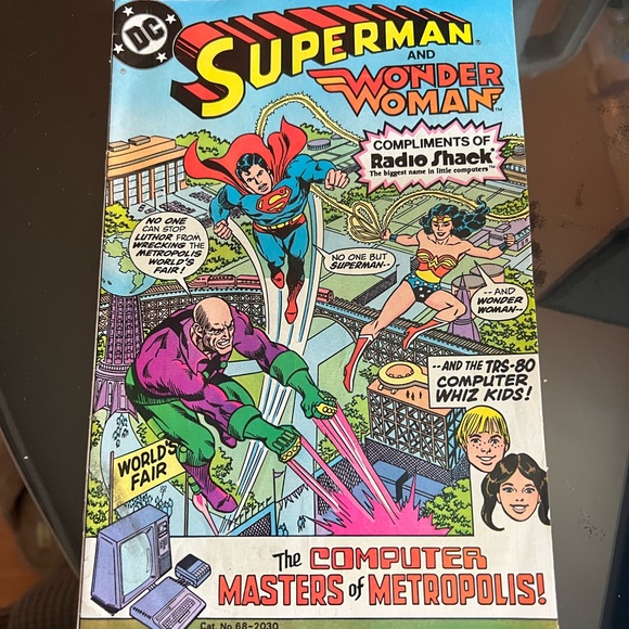 Office | Superman And Wonder Woman Comic Book By Radio Shack | Poshmark